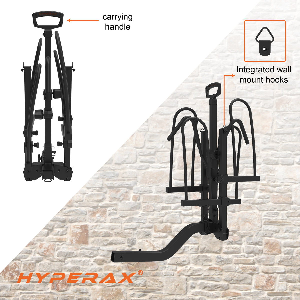 HYPERAX Volt eco - Car Platform Bike Racks for 2 Bikes- Compatible wit ...