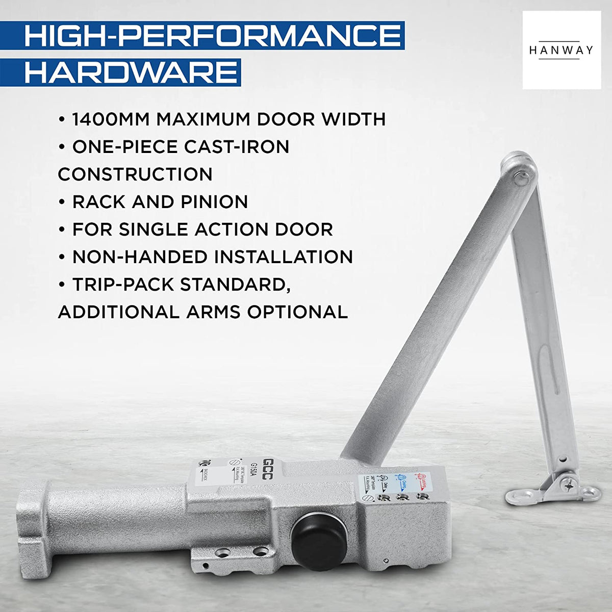 G150A｜Heavy Duty Door Closer - Rack & Pinion Automatic Door Closer wit ...